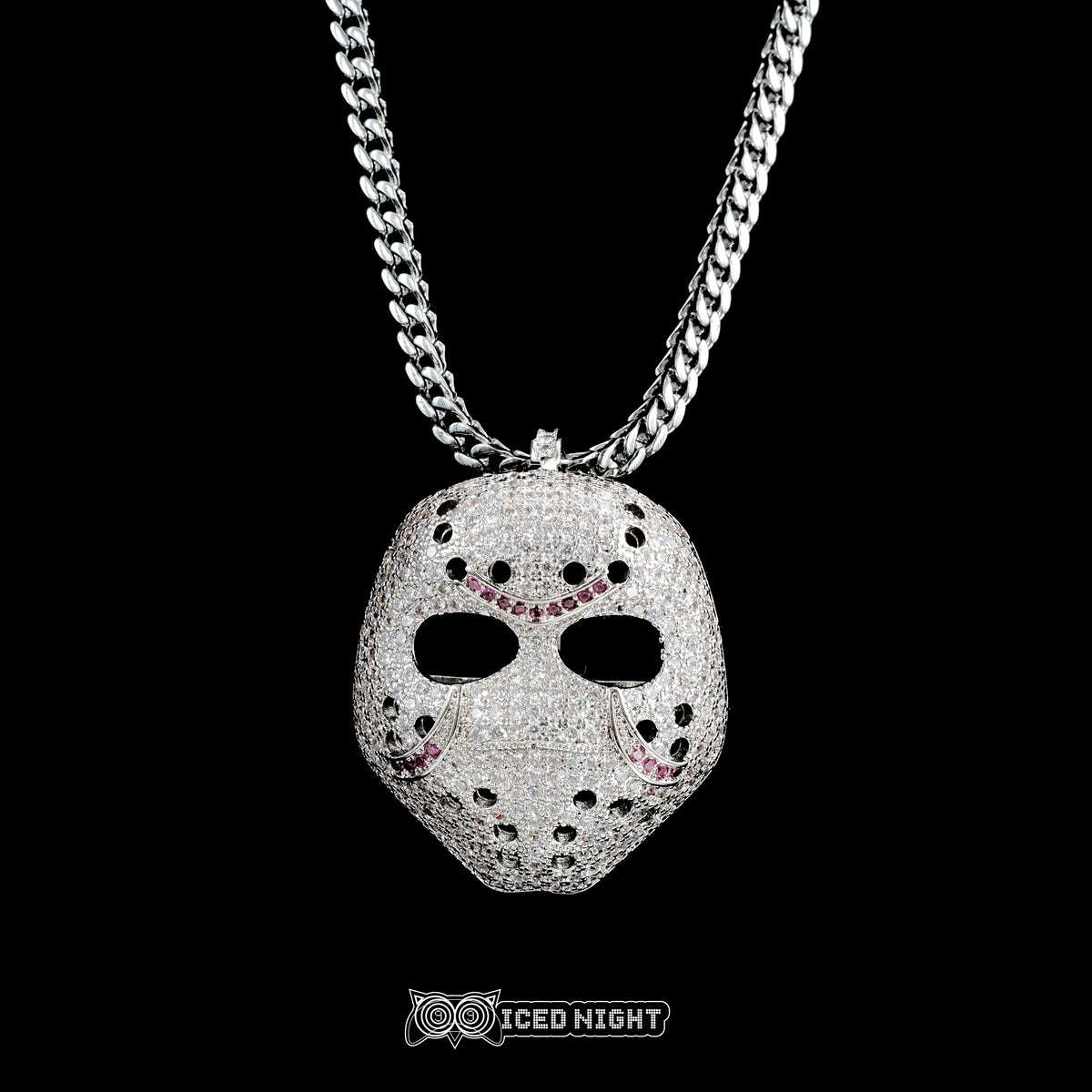 The Iced Out Face Necklace – IcedNight